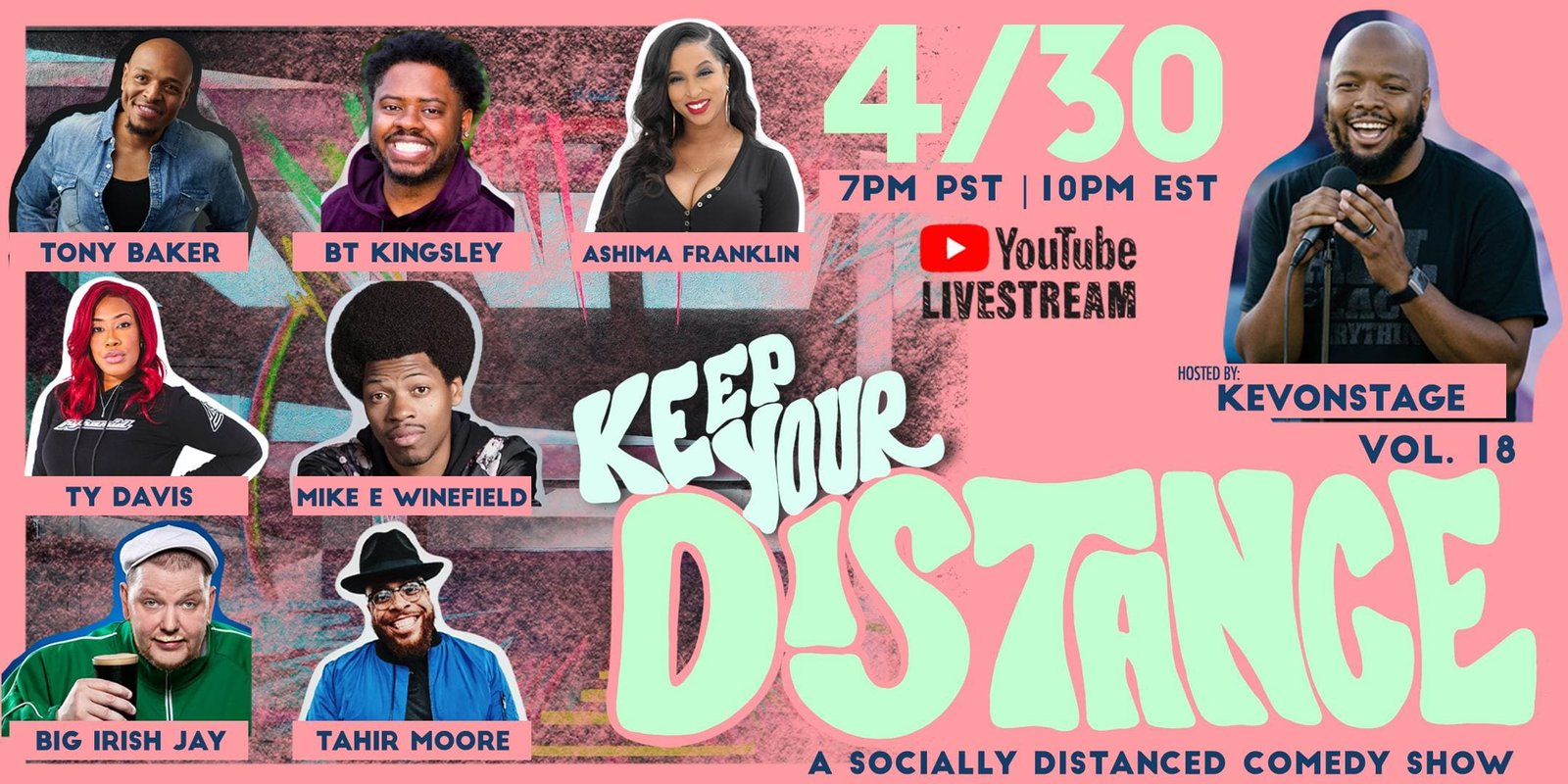 Keep Your Distance – A Socially Distanced Comedy Show, Volume 18 ...